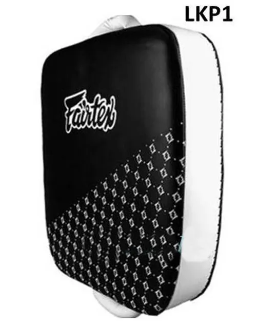 Fairtex Leg Kicking Shield LKP1 Black White trim for Training Muay Thai ...