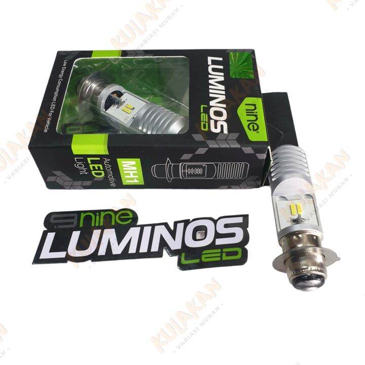 Lampu Luminos LED H6 MH1 AC DC 12 Titik Putih White Luminos Nine Bebek ...