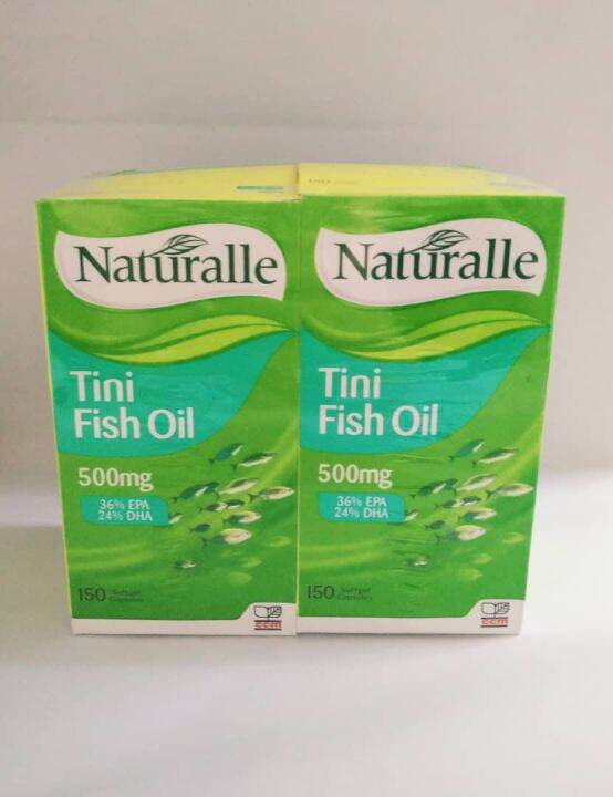 Naturalle Tini Fish Oil 500Mg -150 Softgel Capsules (Twin Pack) HIGH ...