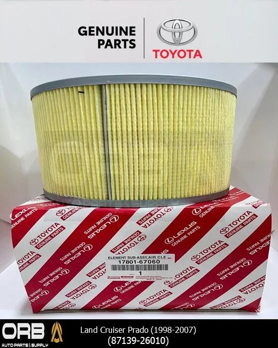 Toyota Land Cruiser Prado (1998-2007) Car Engine Air Filter - Part No ...
