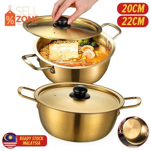 [Sell Zone] [ 20CM / 22CM ] Korean Style Instant Noodle Cooking Pot / Periuk Masak Mi Segera ...
