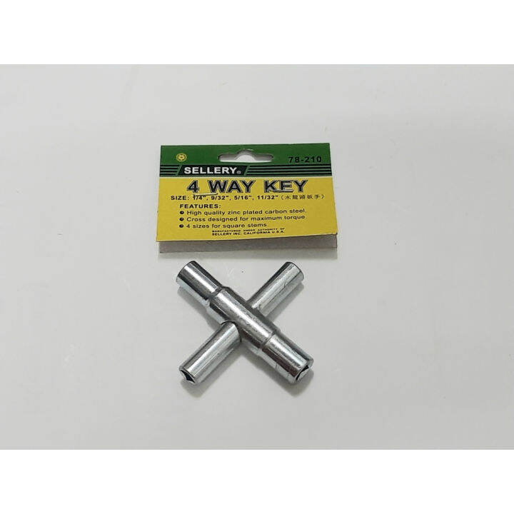 Kunci Oxygen / Oksigen / 4 Way Key Sellery 78-210 | Lazada Indonesia