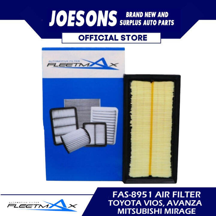 FAS-8951 AIR FILTER FOR TOYOTA VIOS, AVANZA AND MITSUBISHI MIRAGE ...