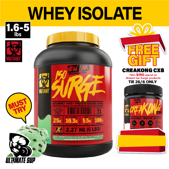Mutant, ISO Surge, Whey Protein Isolate, Low Carb, Low Fat, Build ...