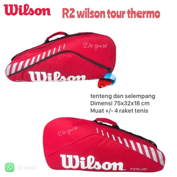 [COD]Original wilson tour thermo Tennis Racket Bag | Lazada PH