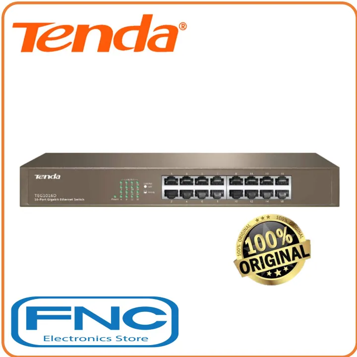 TENDA TEG1016D 16-Port Gigabit Ethernet Network Switch | Lazada