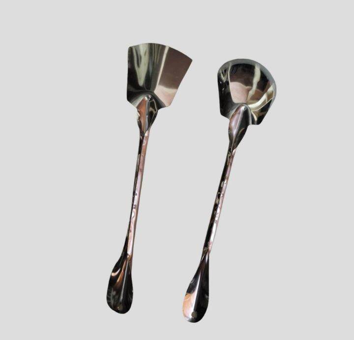 CHOOSY 36 CM REGULAR SANDOK AT SIYANSI STAINLESS STEEL SET | Lazada PH