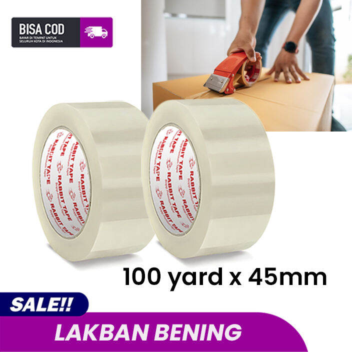 Lakban Bening - Lakban Besar Super Kuat 45mm x 100 Yard | Lazada Indonesia
