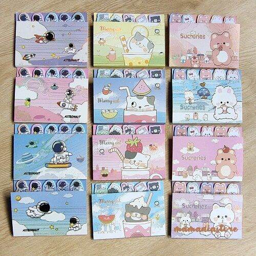 Post it Kertas Karakter Besar Sticky Note Karakter Pembatas Buku Kertas ...
