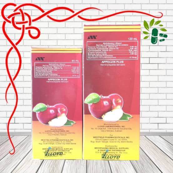 APPECZIN PLUS (Vitamins / Appetite Stimulant) 60mL / 120mL Syrup | Lazada PH