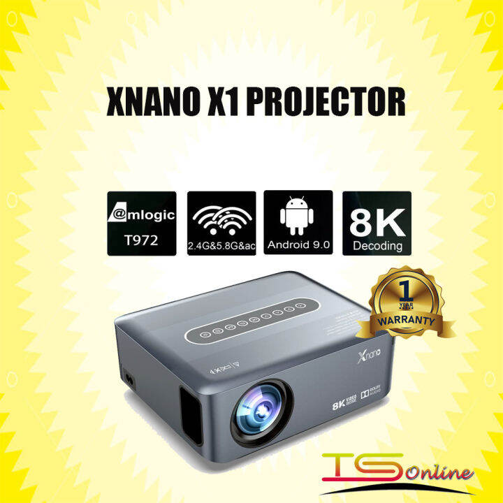 Xnano X1 Projector 1080p Full HD 1920x1080P 12000 Lumen Android 9.0 ...