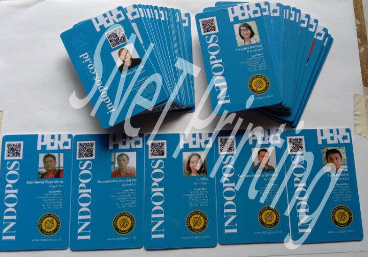 cetak Id card Karyawan PERS ( isi 5 pcs ) | Lazada Indonesia