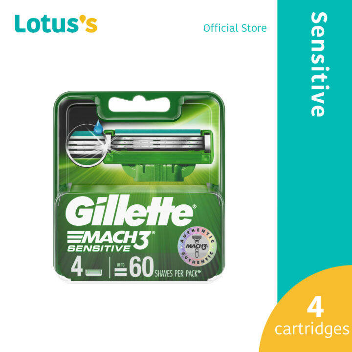 Gillette Mach3 Sensitive 4 Cartridges | Lazada