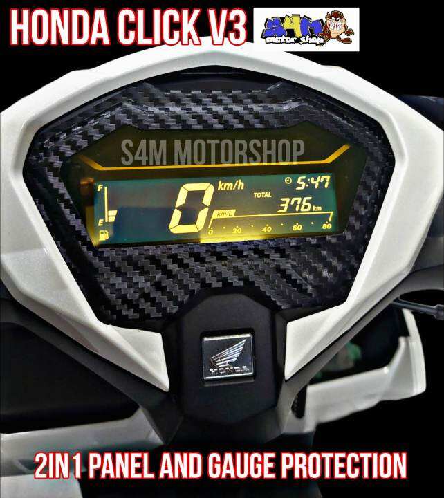 HONDA CLICK V3 2in1 Panel Sticker And Gauge Protection (Anti-moist ...