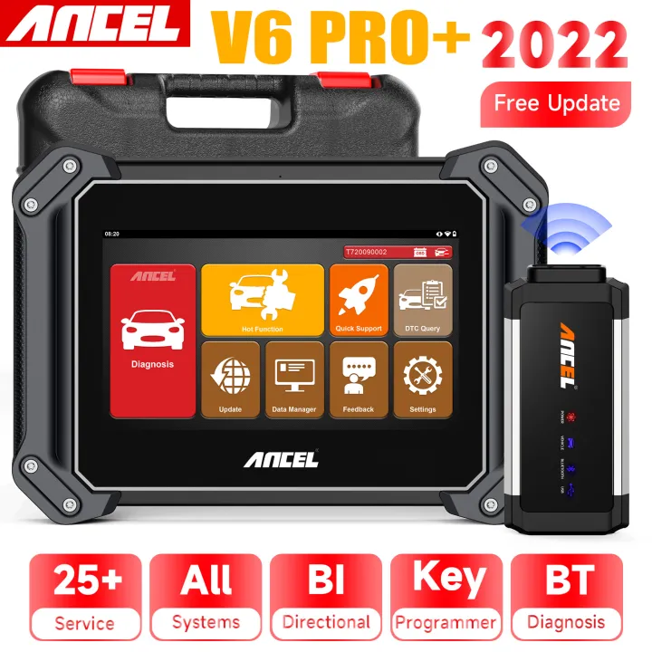 ANCEL V6 PRO+ All System Car Diagnostic Scan Tool Enhanced ECU Coding ...