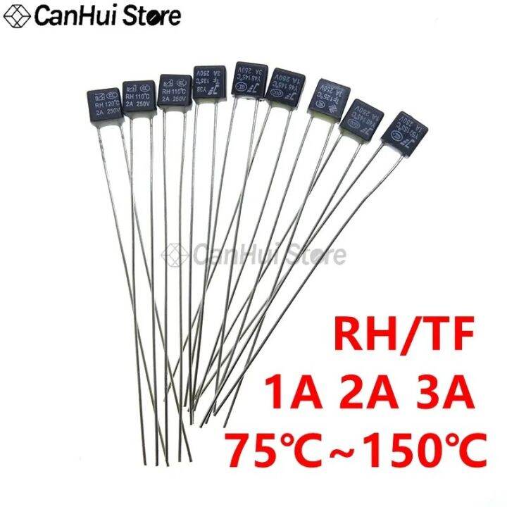 Black Square Fan Motor LED Thermal Fuse 1A/2A/3A 250V RH 75 85 9295 102 ...