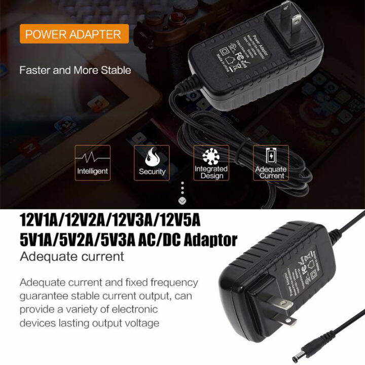 5V/1A 5V/2A 5V/3A 12V/1A 12V/2A 12V/3A 12V/5A AC/DC Adaptor Charger Power Supply for CCTV ...