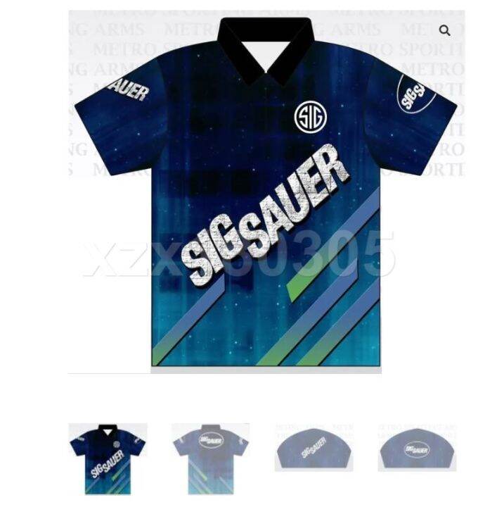 SIG SAUER polo shirt 3D free custom name logo design full sublimation ...