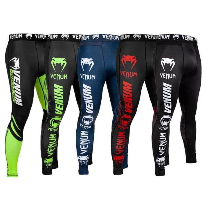 ☎ Venom capri pants men running training pants boxing sanda fighting ...