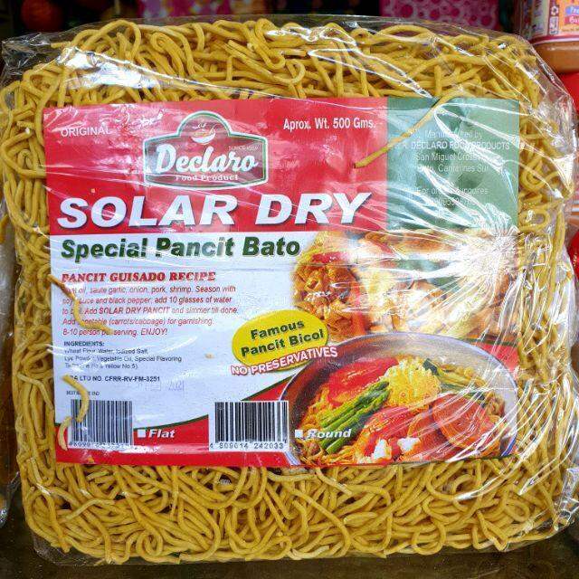 SOLAR DRY PANCIT BATO 500g SINCE 1950(DIRECT SUPPLIER) | Lazada PH