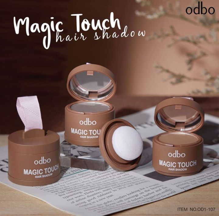 odbo Magic Touch Hair Shadow 3g OD1-107 โอดีบีโอ ที่ปิดเหม่ง ที่ปิดผมบาง ผมล้าน | Lazada.co.th
