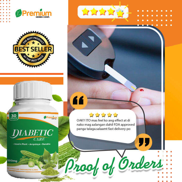 PHC07-A Diabetic Care Supplement 30 Capsules 50mg w/ Insulin Plant ...