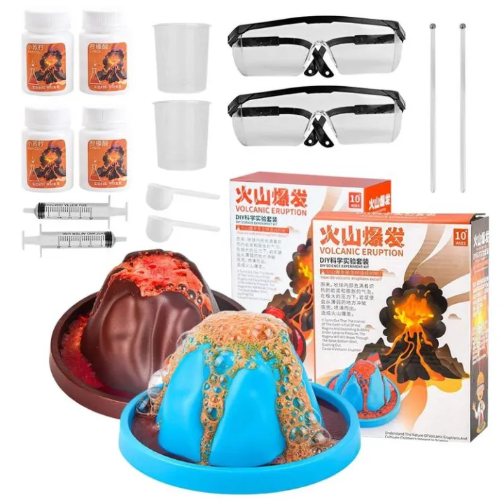 Eruption Of A Volcano Volcano Making Experiment Science Lab Kit Beaker ...
