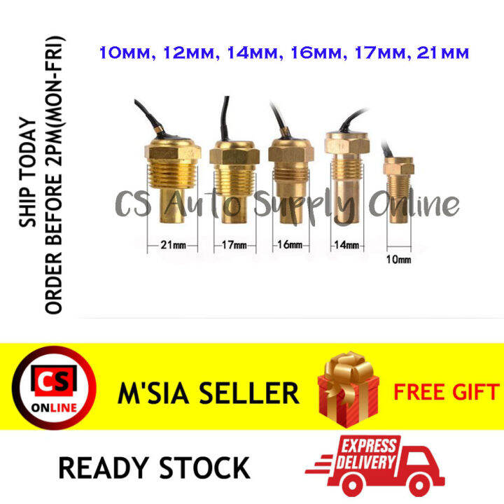 16mm Digital Thermometer Temperature Gauge Meter Sensor Modify for Car ...