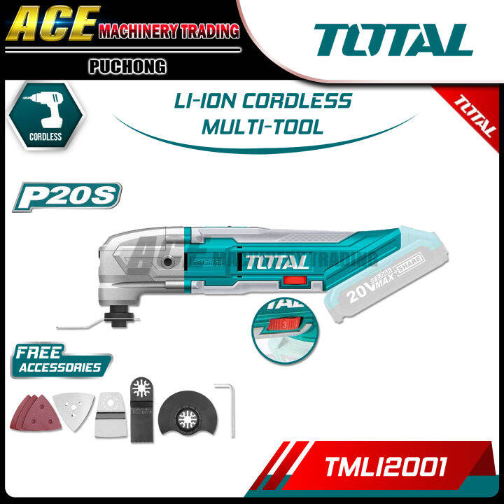 [ TOTAL ] Cordless Multi-Function Tool/Multi Cutter 20V Li-ion - TMLI2001 | Lazada