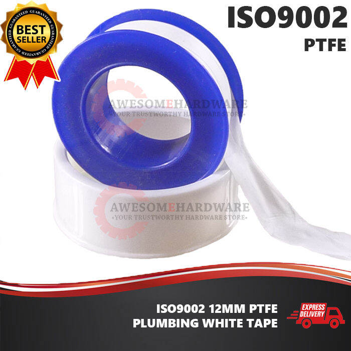 ISO9002 PTFE WHITE SEAL TAPE PLUMBING TAPE TAPE PUTIH | Lazada