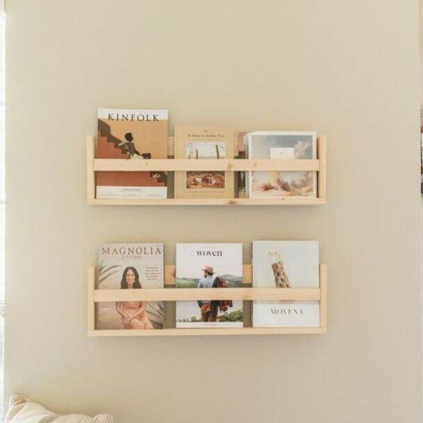 RAK BUKU MINIMALIS TERBARU MODEL TEMPEL DINDING TEMBOK RUANG BELAJAR ...