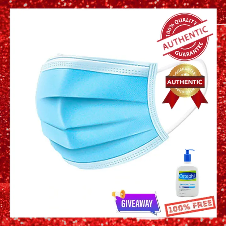 ALN 3 Ply 50PCS Blue and white disposable protective mask | Lazada PH