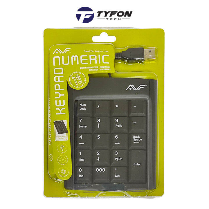 AVF USB External Numeric Keypad Calculator Keyboard AKB 111 | Lazada