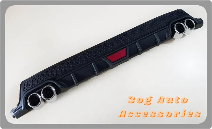 UNIVERSAL MATTE BLACK REAR DEFUSER / REAR LOWER BUMPER DIFFUSER 2014 ...