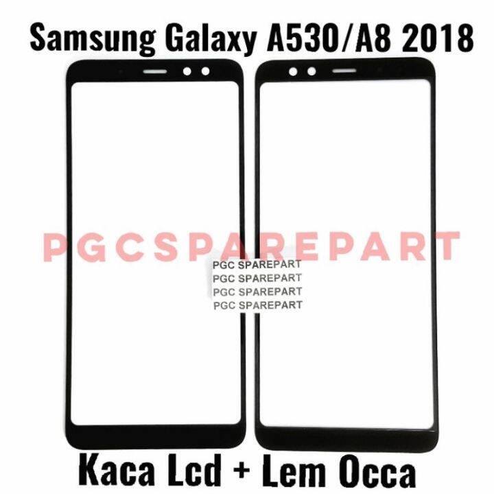 Original Kaca LCD Glass Plus lem occa Samsung Galaxy A530 A8 2018 - Mirip Touchscreen | Lazada ...