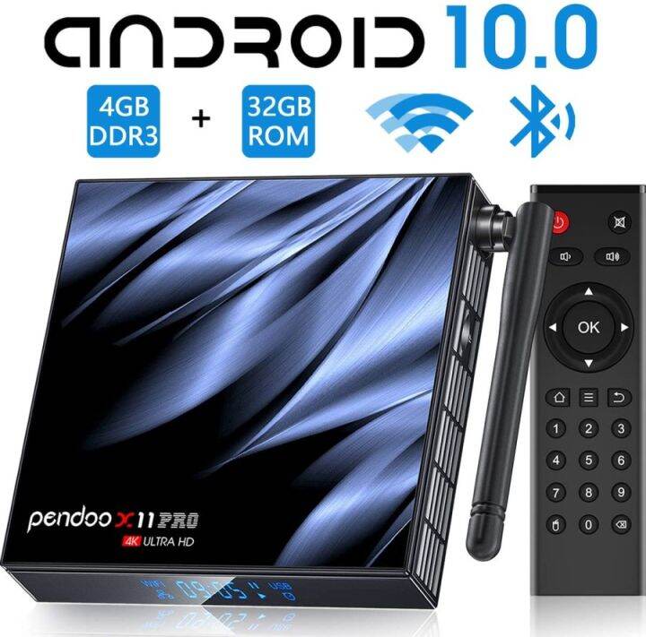 ANDROID TV BOX PENDOO X11 PRO RAM 4G ROM 32G ANDROID 10 ALLWINER H616 ...