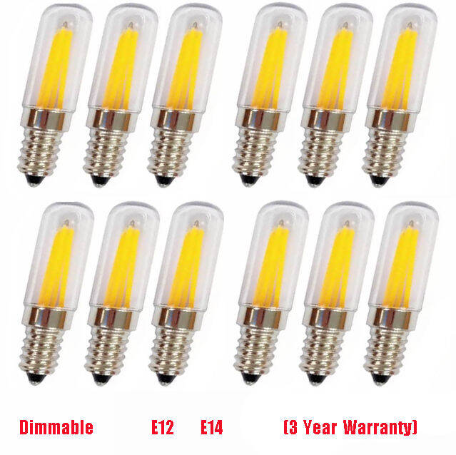 ERANPO 6/12Pcs LED Edison Bulb E12 E14 4W 2W 1W Fridge Light PC ...