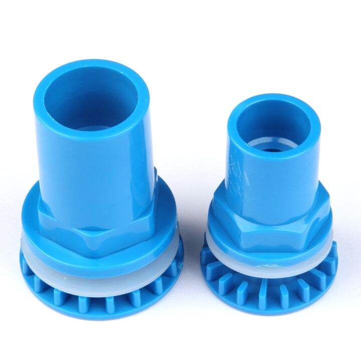 1pc 20 25mm PVC Strong Drainage Connectors Flat Bottom Aquarium Fish ...