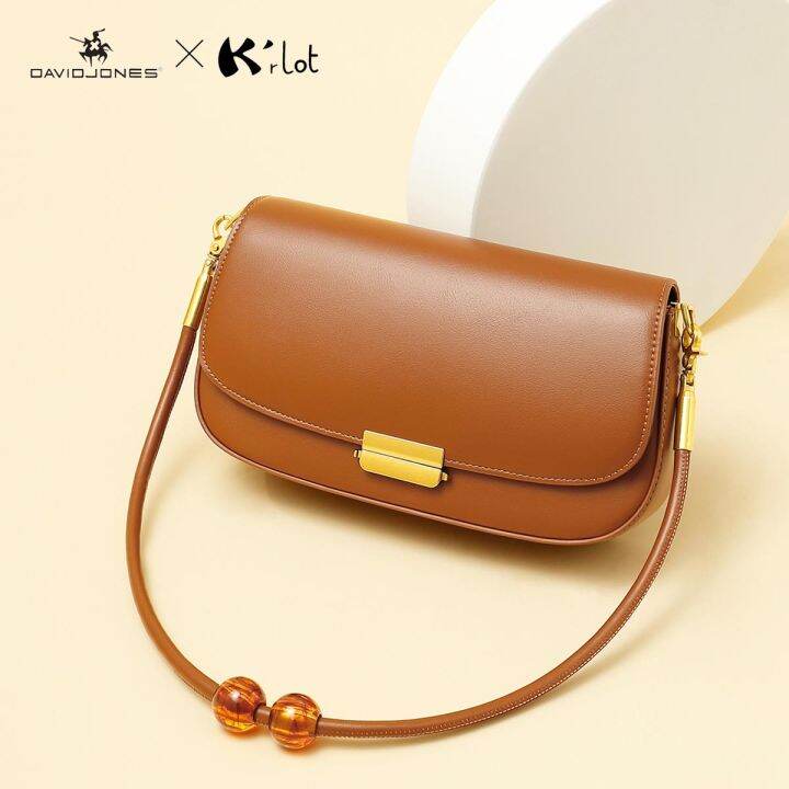 David Jones Paris K'rlot ชื่อร่วมหนังสังเคราะห์กระเป๋าพาดลำตัวสำหรับ ...