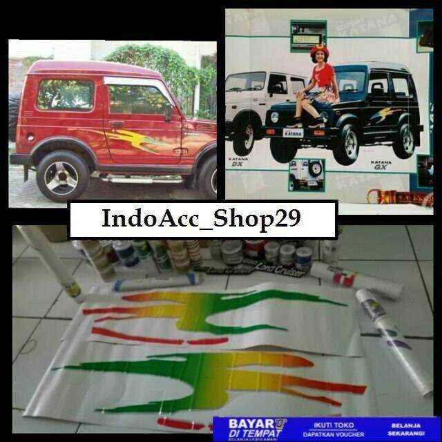 Ready Sticker Stiker Striping List Body Katana Trisula tipe Gx Dx Bri ...