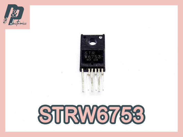 STRW6753 STR-W6753 W6753 TO-220F-6 Switching Regulator IC ภาคจ่ายไฟทีวี ...