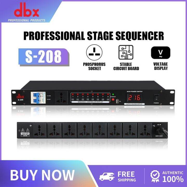 dbx S-208 power sequencer 8 channels controllable 1 channel ...