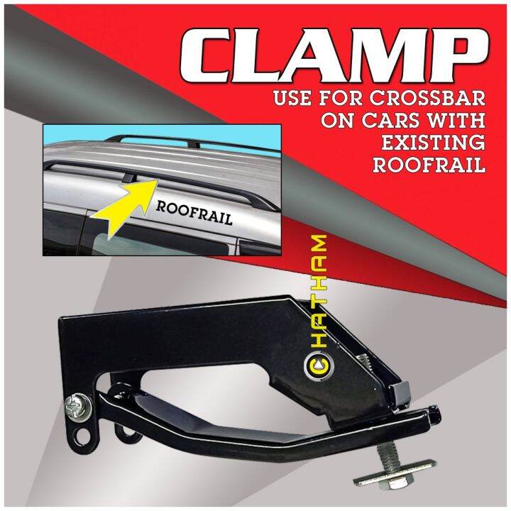 Clamp for Crossbar on Cars with Existing Roofrail♩ | Lazada PH