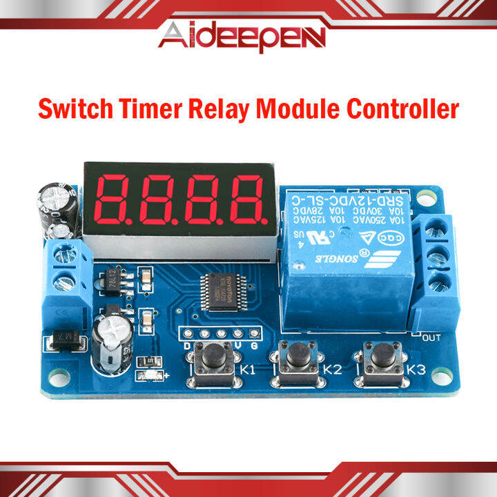 Original Aideepen Switch Timer Relay Module Controller 12v Dc Delay Relay Timer Switch 5v 12v