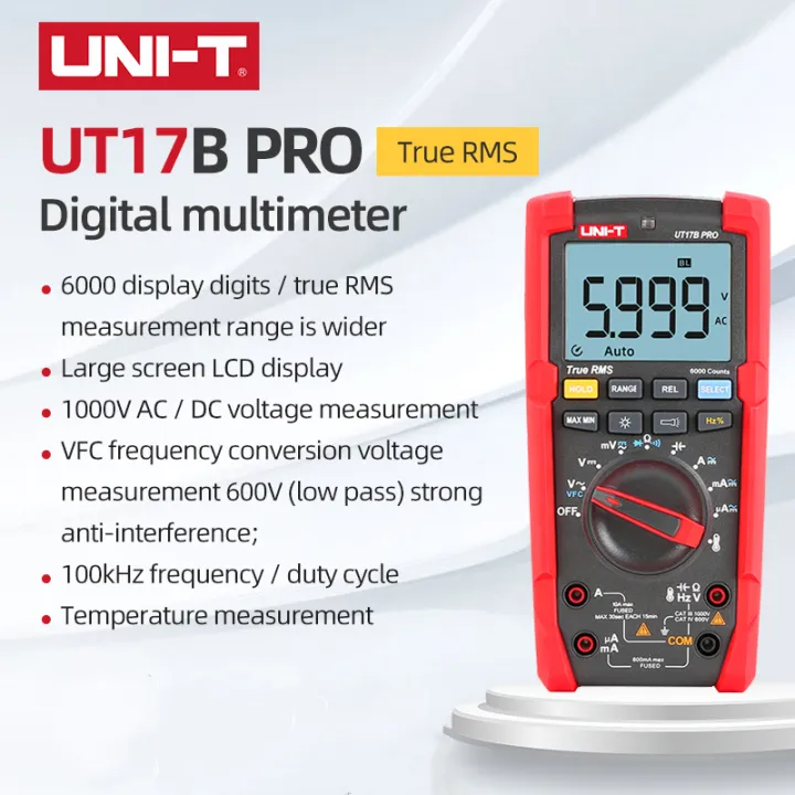 【Ready Stock】UNI-T UT15B PRO / UT17B PRO True RMS Digital Multimeter ...
