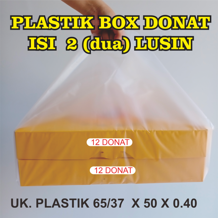 Kantong Plastik Donat Polos 12 pcs isi 50pcs / Plastik Brownis Polos ...
