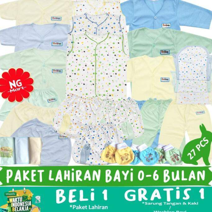 TERJAMIN 27PCS PAKET LAHIRAN PERLENGKAPAN BAYI BARU LAHIR LENGKAP ...