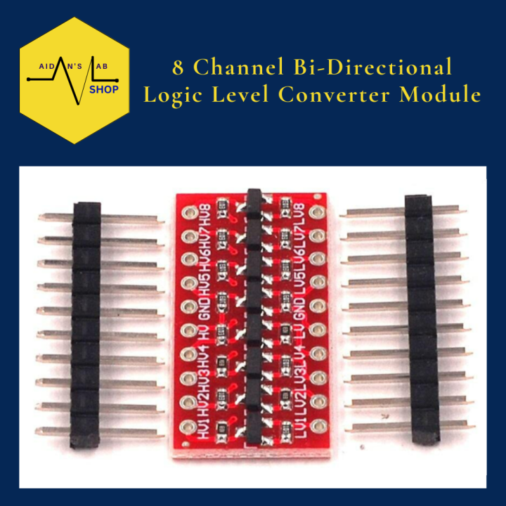 8 Channel Bi-Directional Logic Level Converter Module | Aidans Lab ...