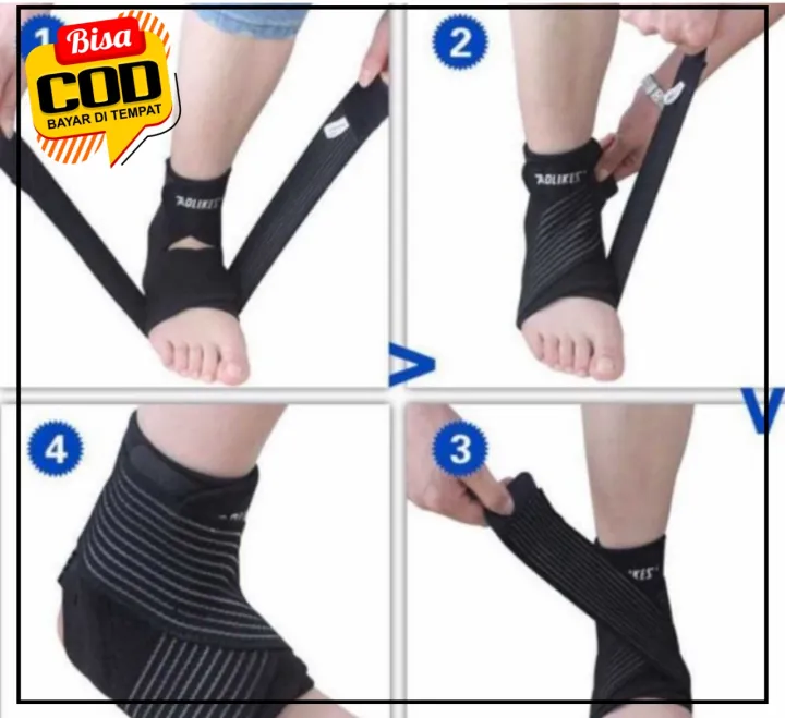Penyangga Pergelangan Kaki Kaki Jari Kaki Telanjang Elastis Medis ...