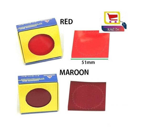 COMMON SEAL , Sticker Bintang Sijil , Sticker Merah Sijil / Sticker ...